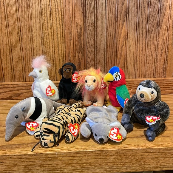Ty | Toys | Ty Beanie Babies Safari Exotic Animals Lot Of 8 | Poshmark